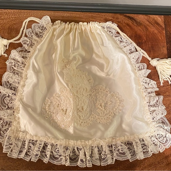 Bags | Vintage Bridal Money Bag Hand Made | Poshmark